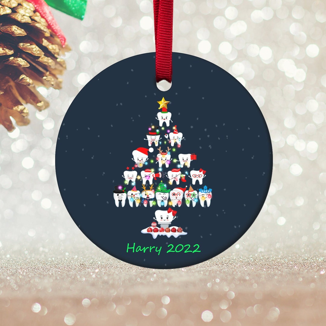 Custom Dental Christmas Tree Ornament Oh Dentistree Dentist - Etsy