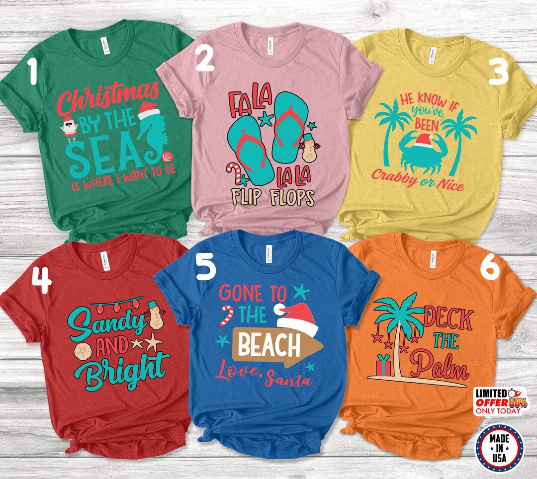 Christmas in July Shirt Summer Santa Claus Shirt Summer - Etsy