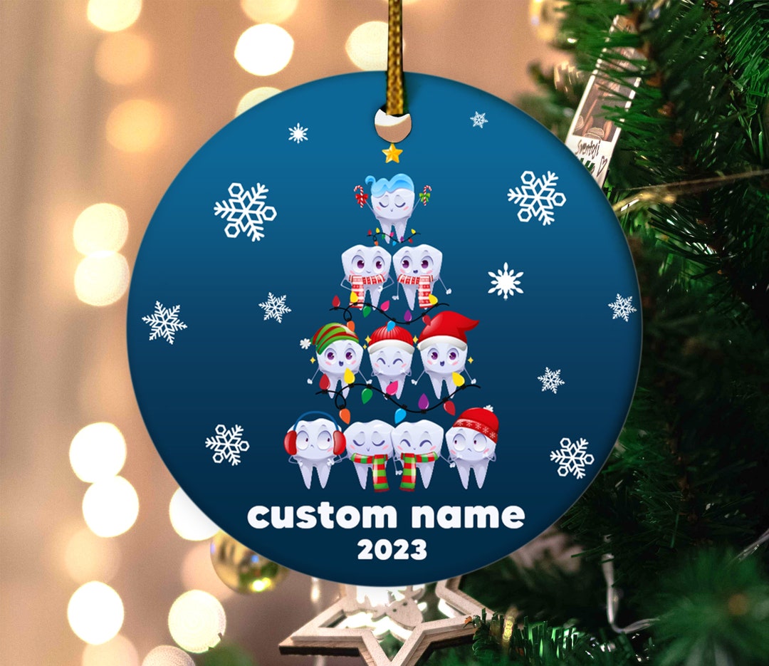 Custom Dental Christmas Tree Ornament Oh Dentistree Ornament - Etsy
