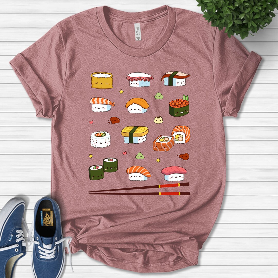 Sushi Shirt Cute Sushi Tshirt Sushi Lover Gift Sushi Party - Etsy