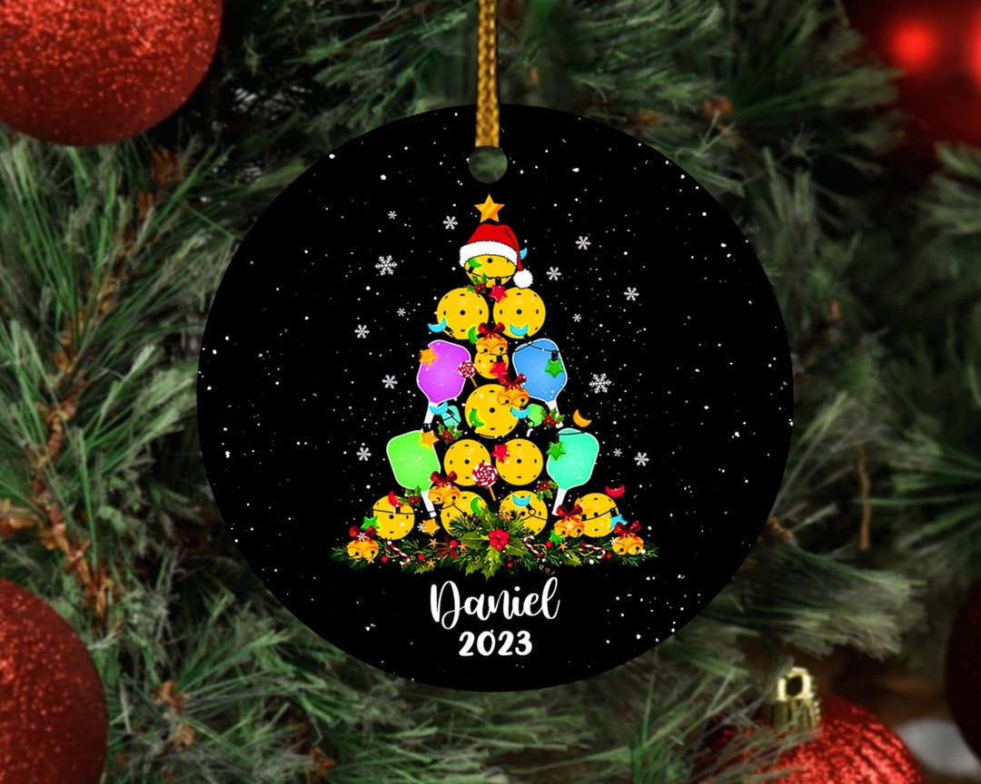 Personalized Pickleball Christmas Tree Ornament 2023 Custom - Etsy