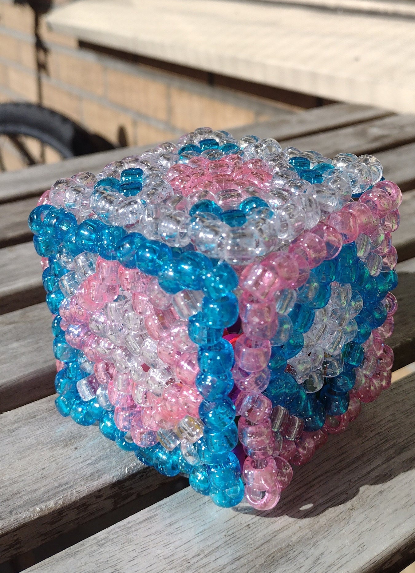 Glitter Transparent Kandi Shaker Cube - Etsy