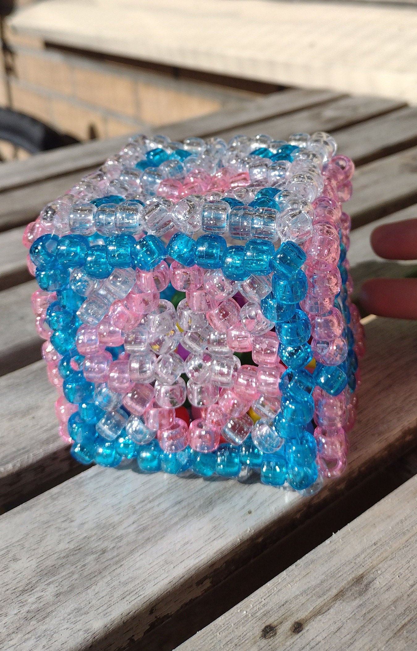 Glitter Transparent Kandi Shaker Cube - Etsy