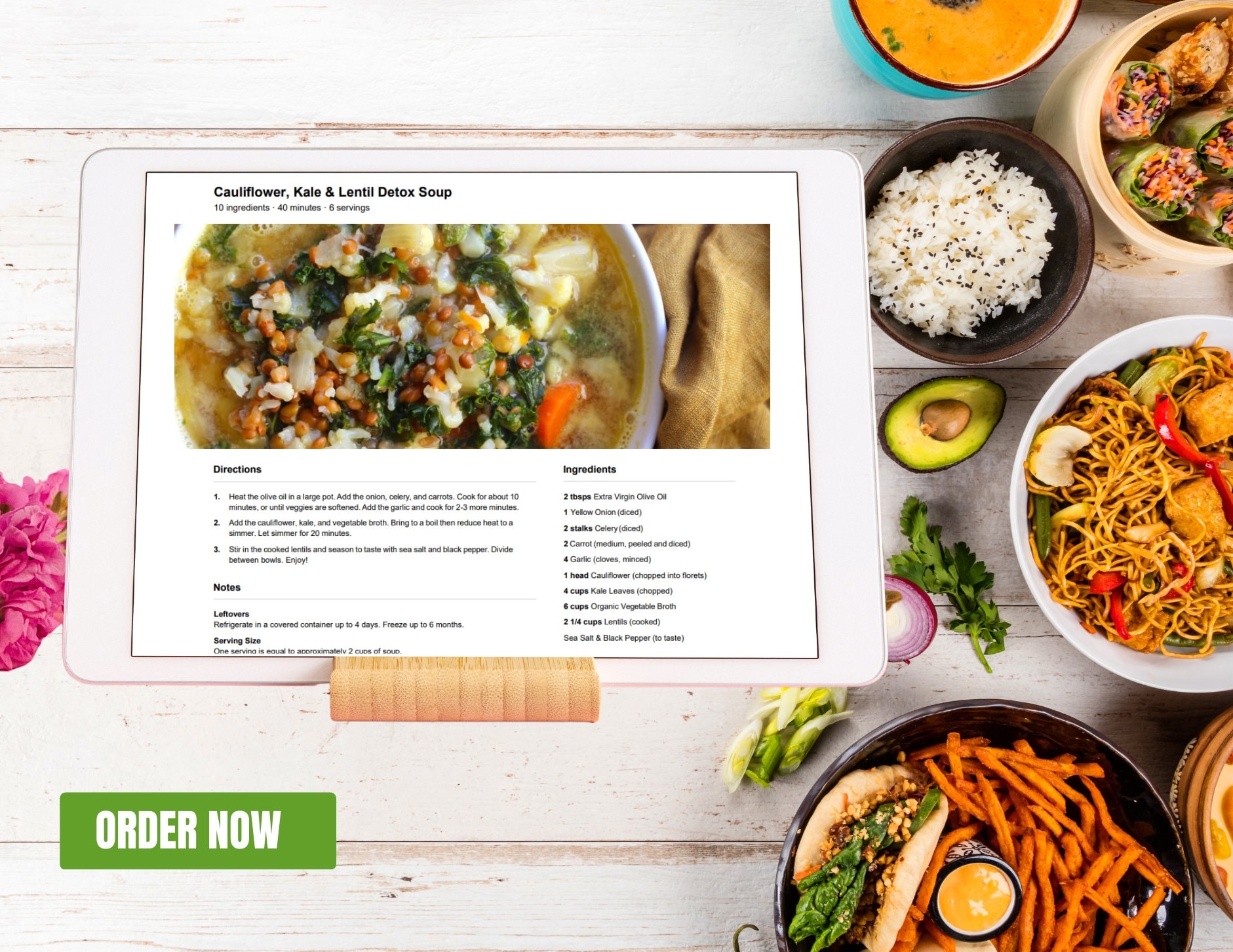 4 Week Vegan Meal Plan Recipe Ebook | Printable Recipe Ebook | Meal ...