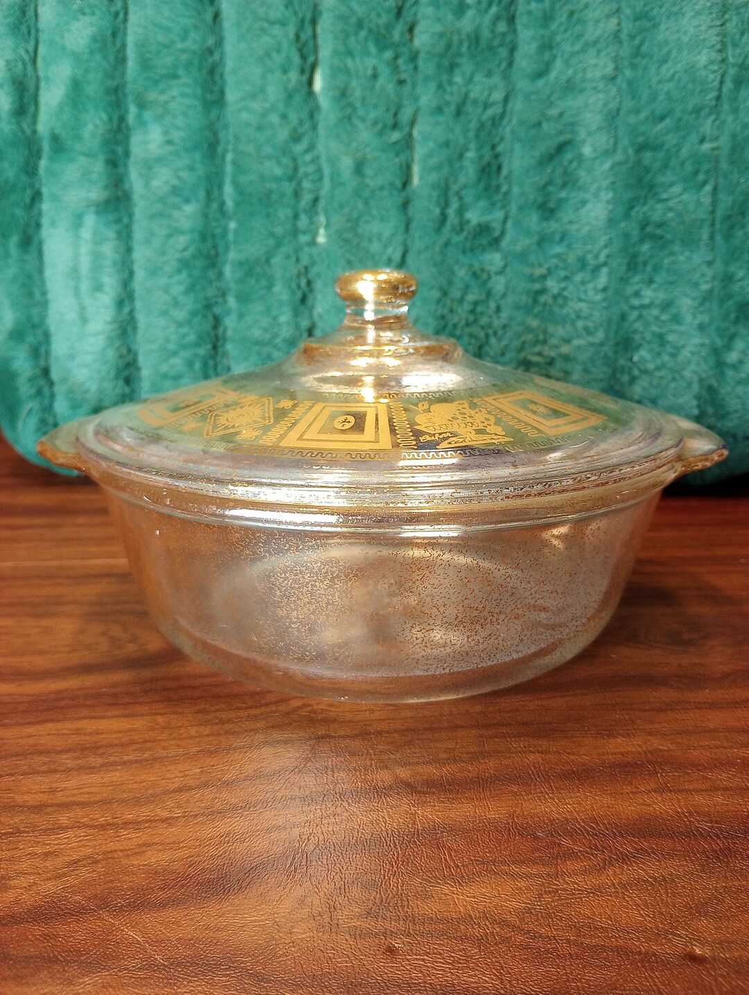 Vintage 22kt Gold Coronet Culver Fire King Covered Casserole - Etsy