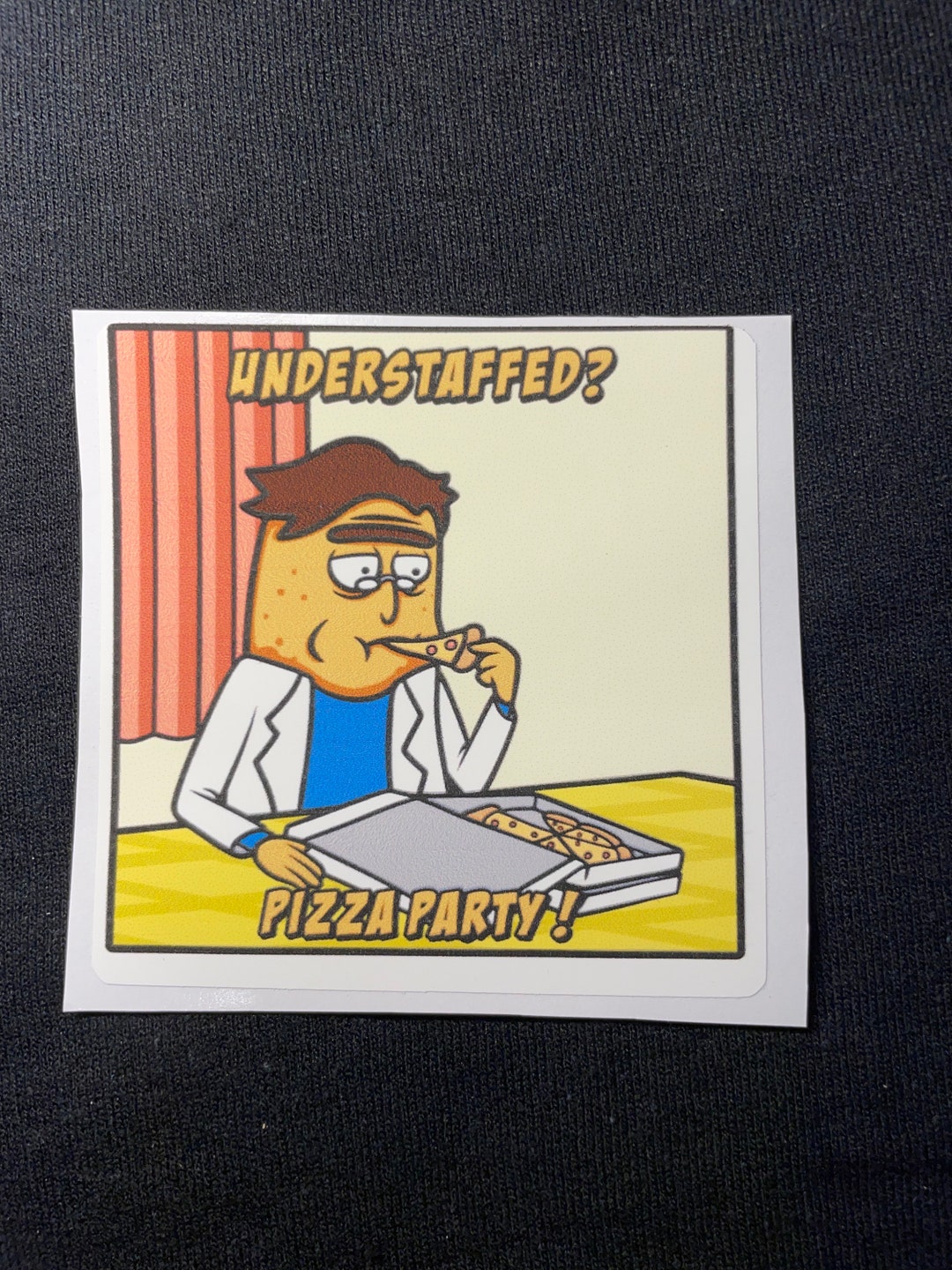 Potato Nurse Pizza Party Sticker - Etsy