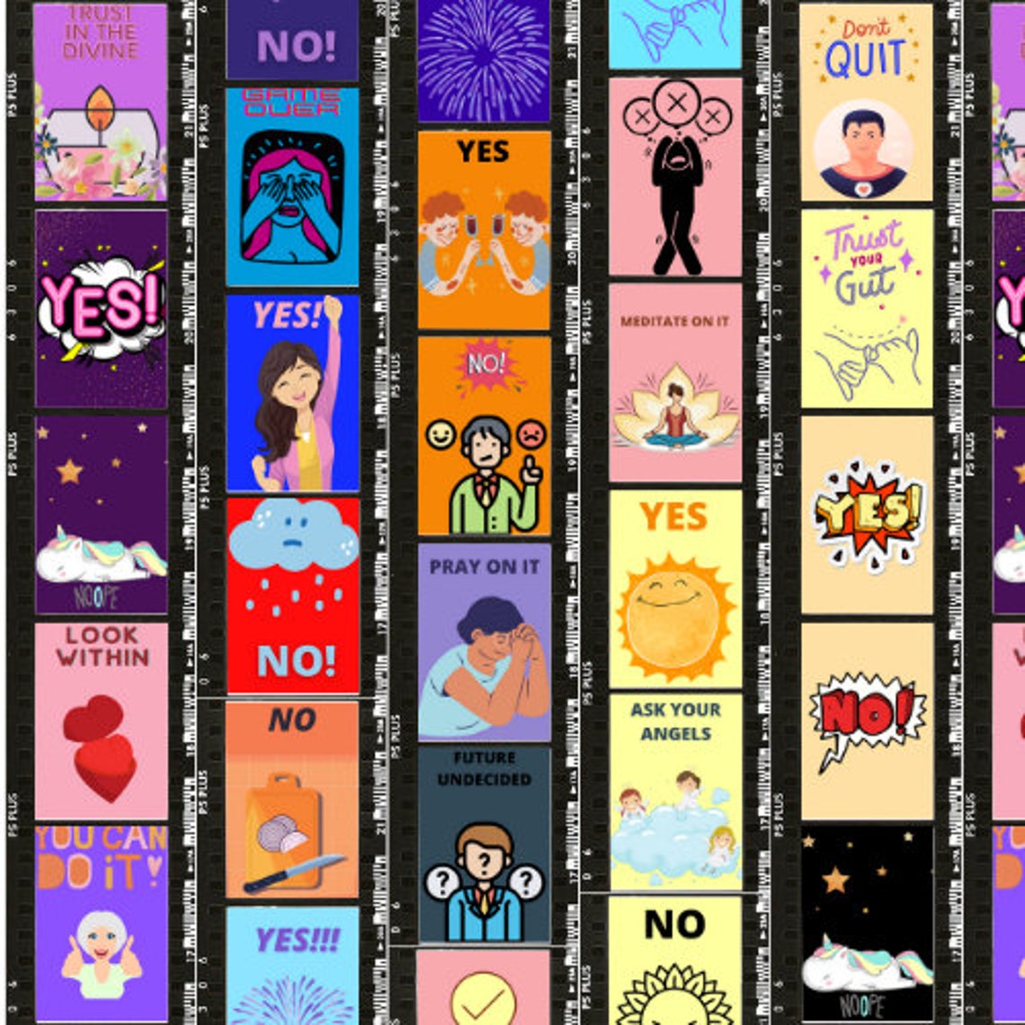 Answer Oracle Cards,yes/no Tarot Cards. Questions Answers Printable ...