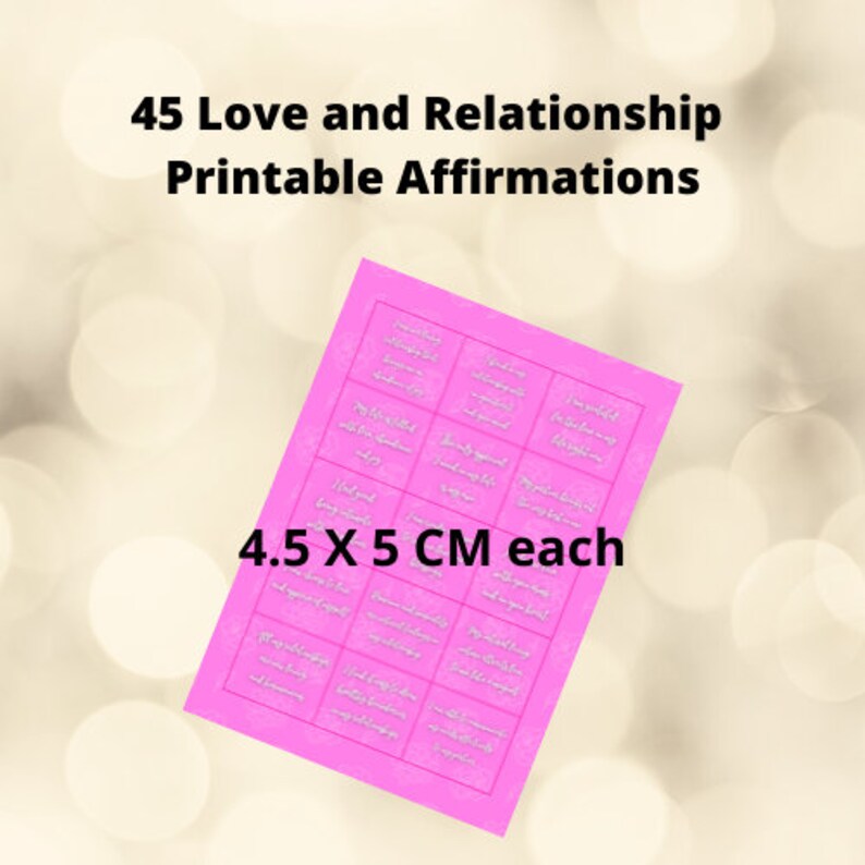 Printable Affirmation Cards Bundle,love/relationships,money,spiritual ...