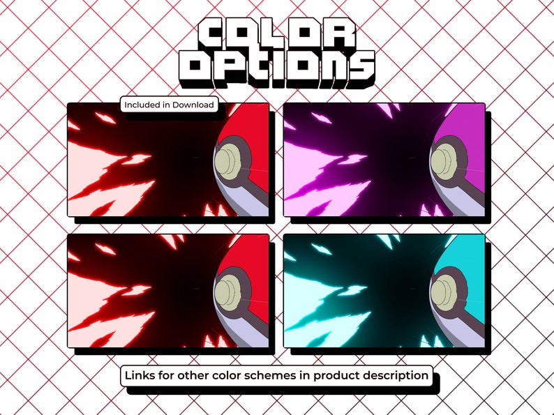 Red Pokemon Themed Animated Pokeball Stinger Pack - 3X Transitions ...