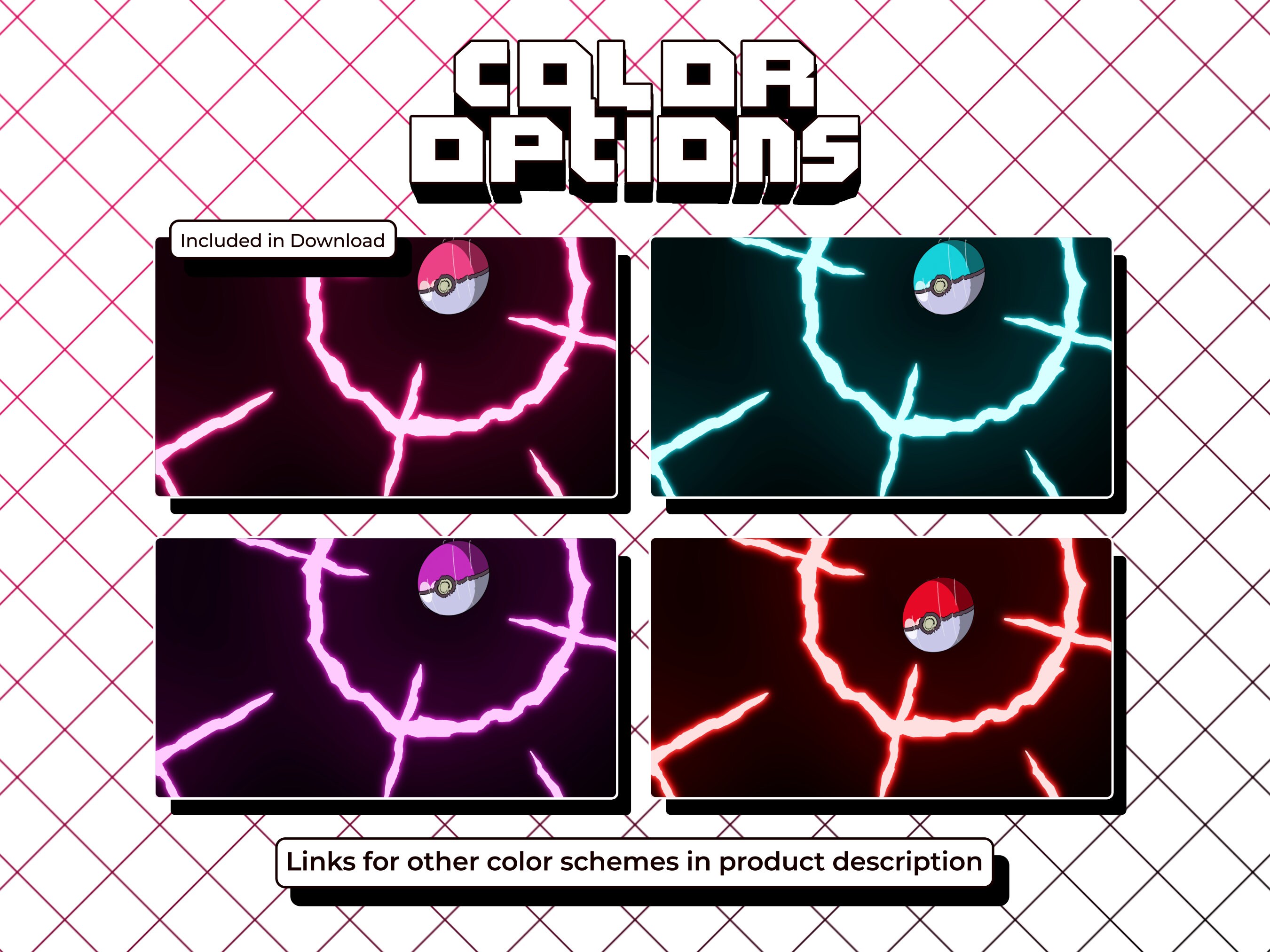 Pink Pokemon Themed Animated Pokeball Stinger - Scene Transition for ...