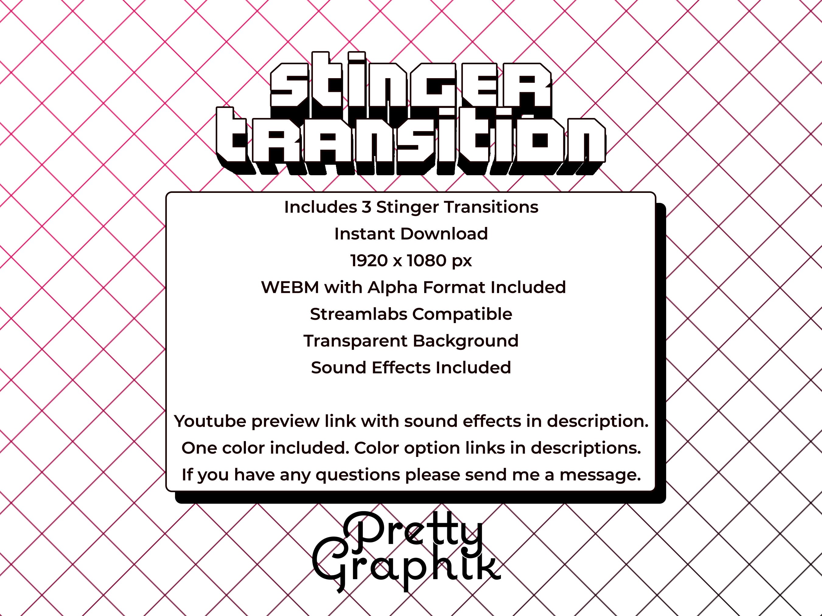 Pink Pokemon Themed Animated Pokeball Stinger Pack 3X Transitions Scene ...