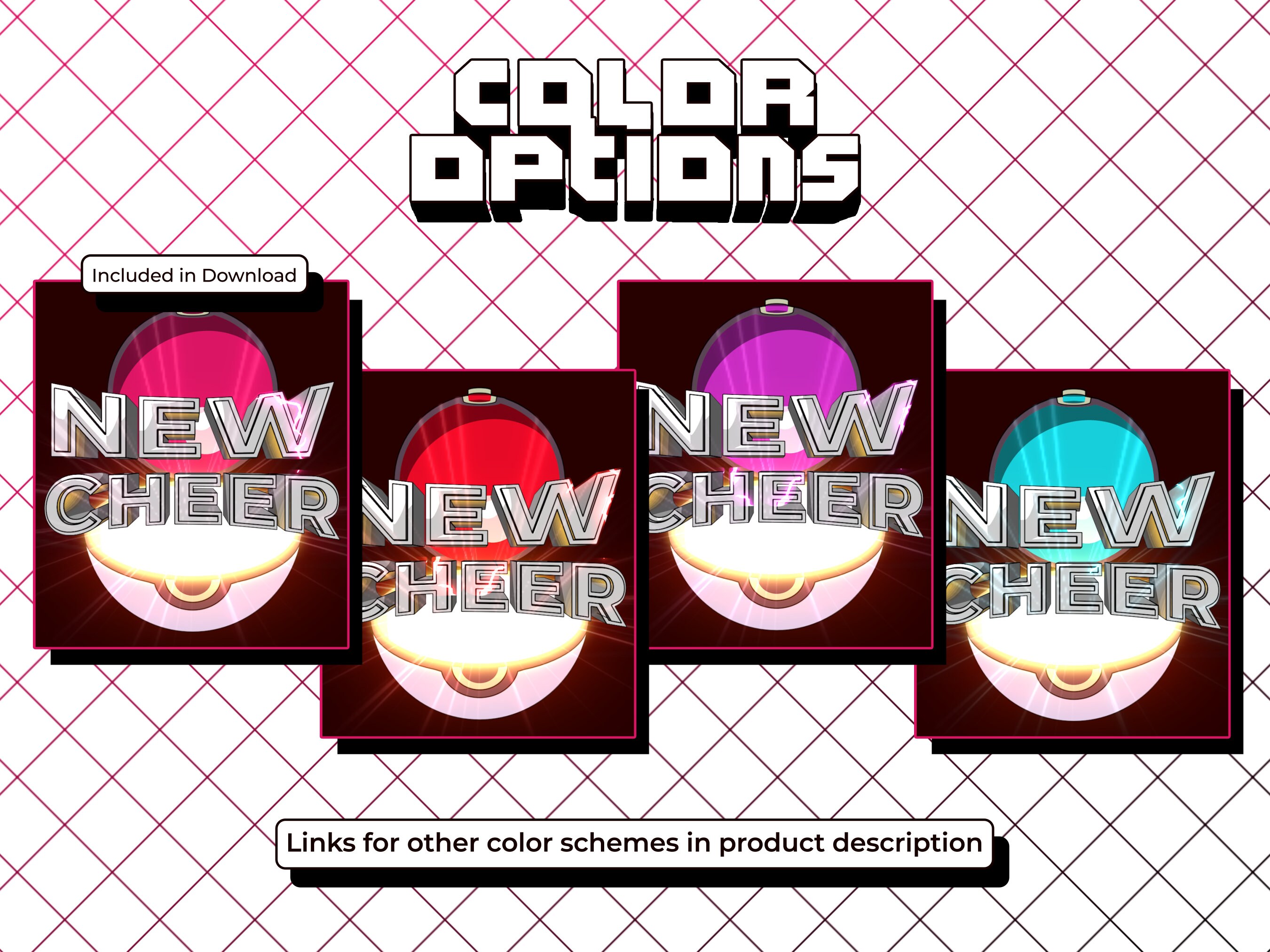 Pink Pokemon Themed Animated Pokeball Alert Package - Animated Twitch ...