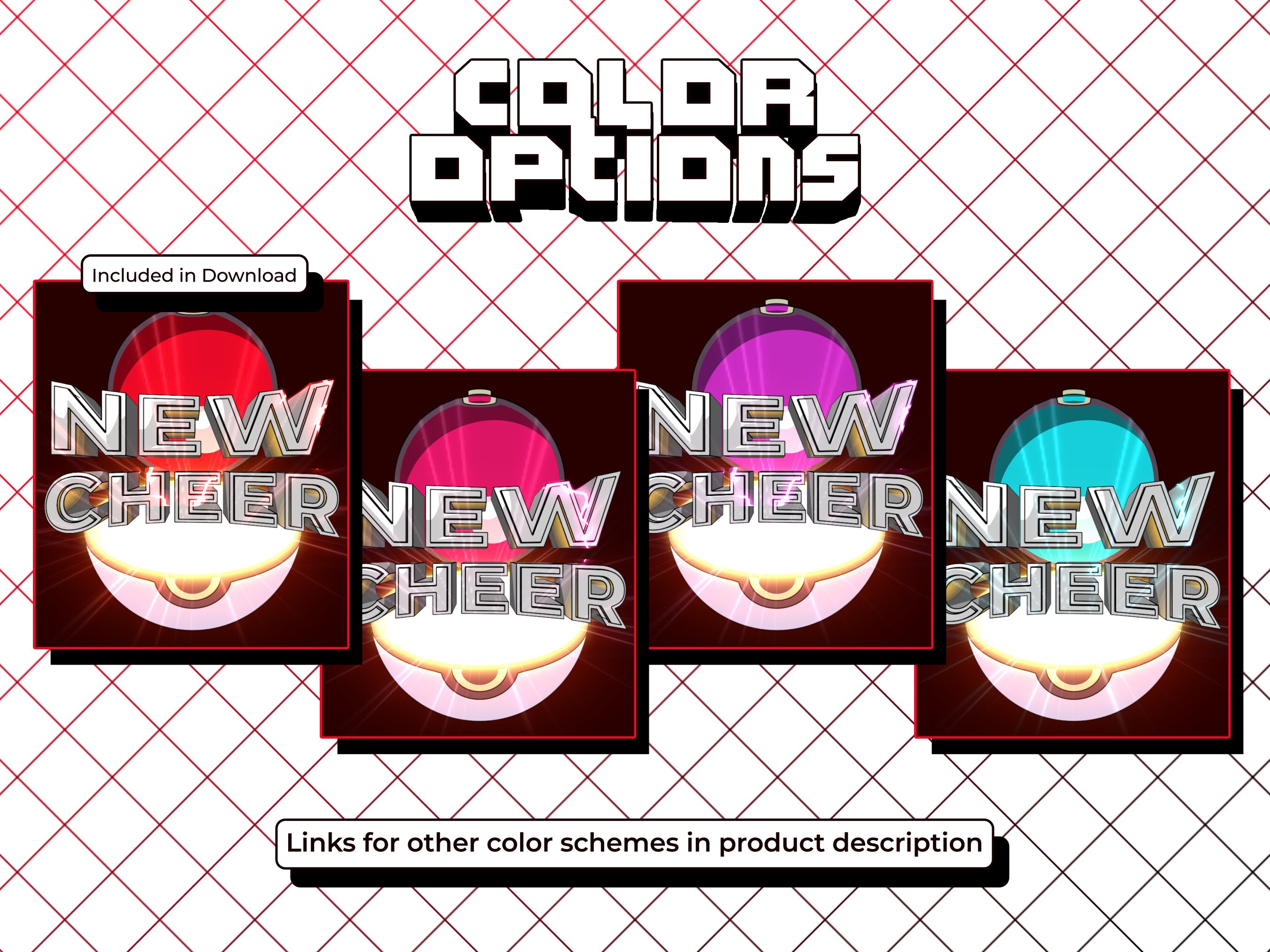 Red Pokemon Themed Animated Pokeball Alert Package Animated Twitch ...