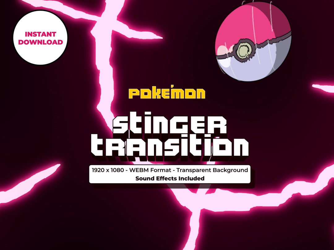 Pink Pokemon Themed Animated Pokeball Stinger - Scene Transition for ...