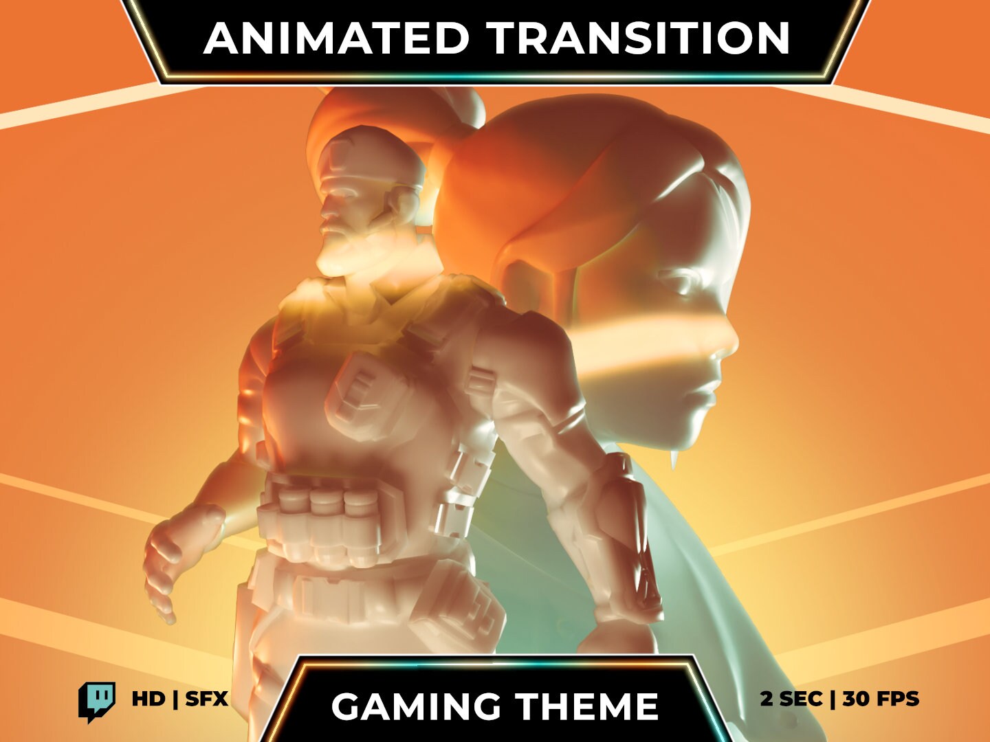 Orange Valorant Themed Animated Stinger Transition for Twitch ...