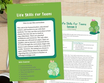 Life Skills Unit - Etsy