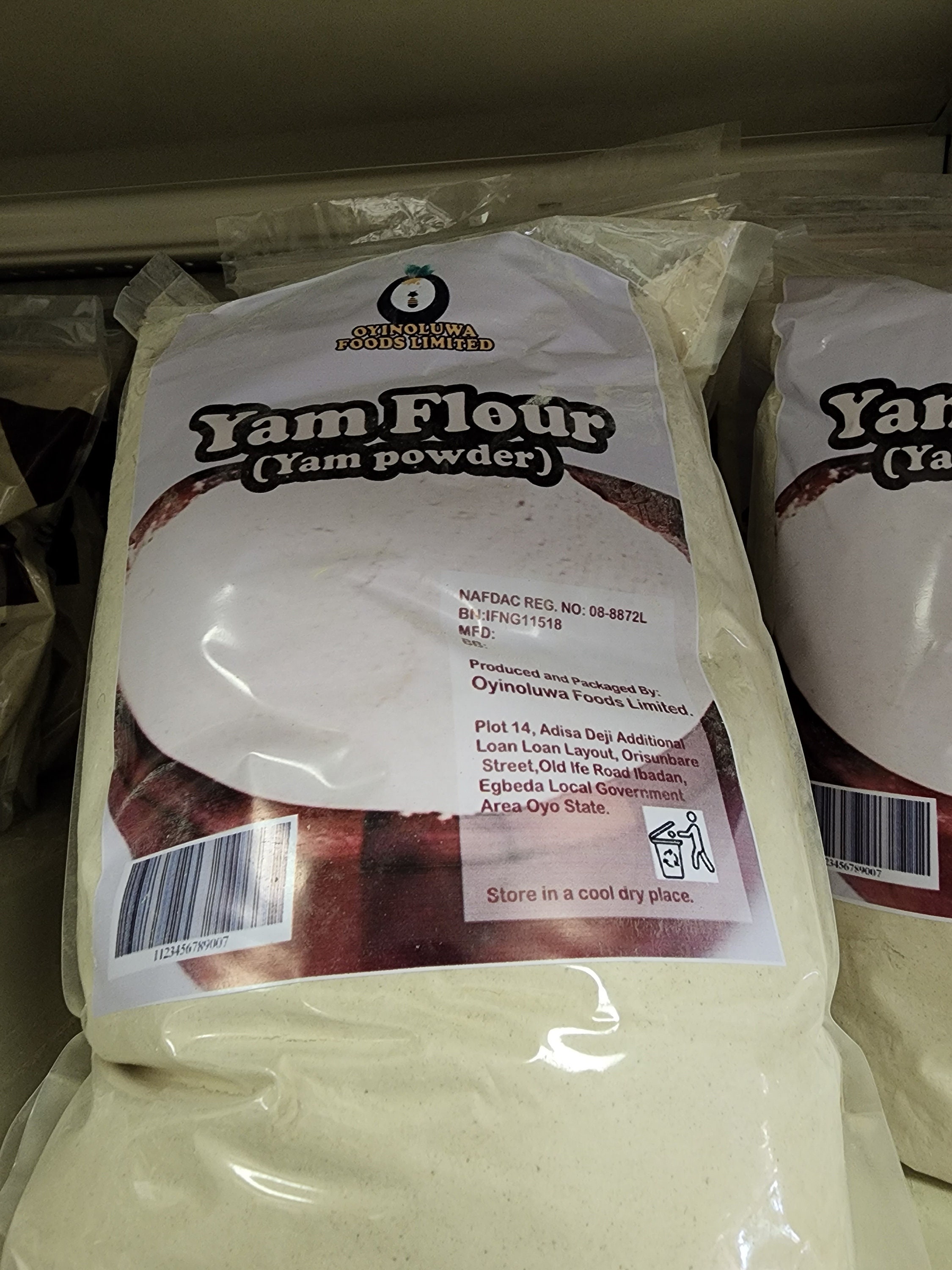 5lb Yam Flour (elubo ) - Etsy Canada