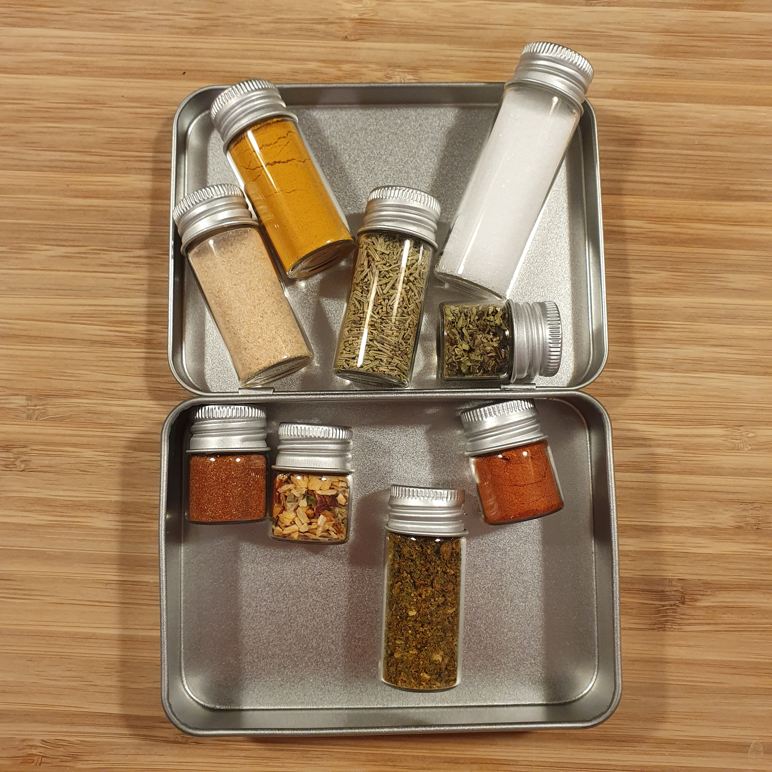 BUSHCRAFT SPICE SET, Travel Spices Set, Spice Storage, Campfire Spices ...