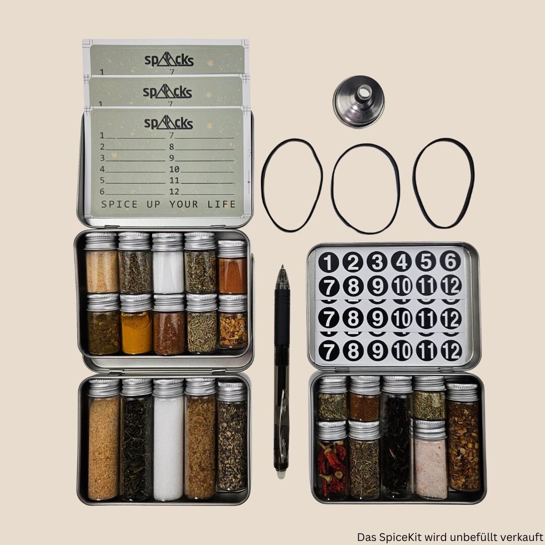 Mobile Mini Spice Rack for on the Go – Portable Spicekit for Travel and ...