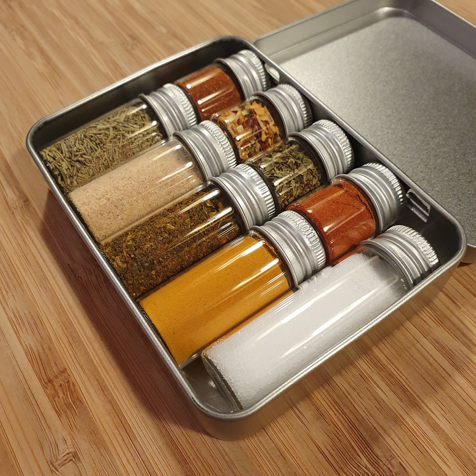 BUSHCRAFT SPICE SET, Travel Spices Set, Spice Storage, Campfire Spices ...