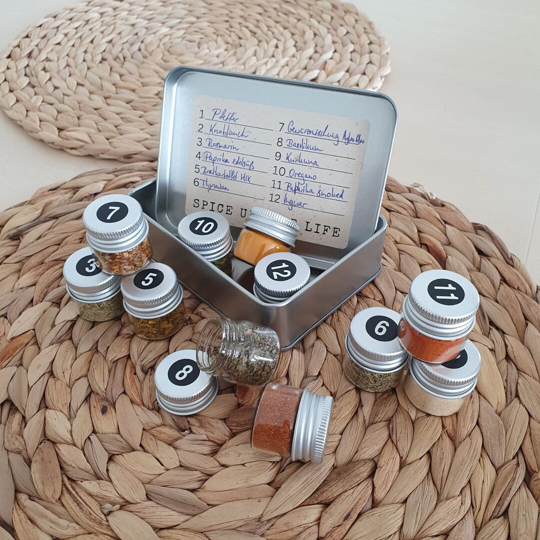 Camping Vanlife Spice Set Mini Bottles Bushcraft Survival Kit Travel ...