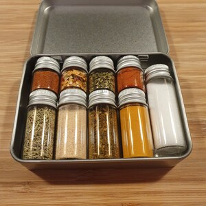 BUSHCRAFT SPICE SET, Travel Spices Set, Spice Storage, Campfire Spices ...