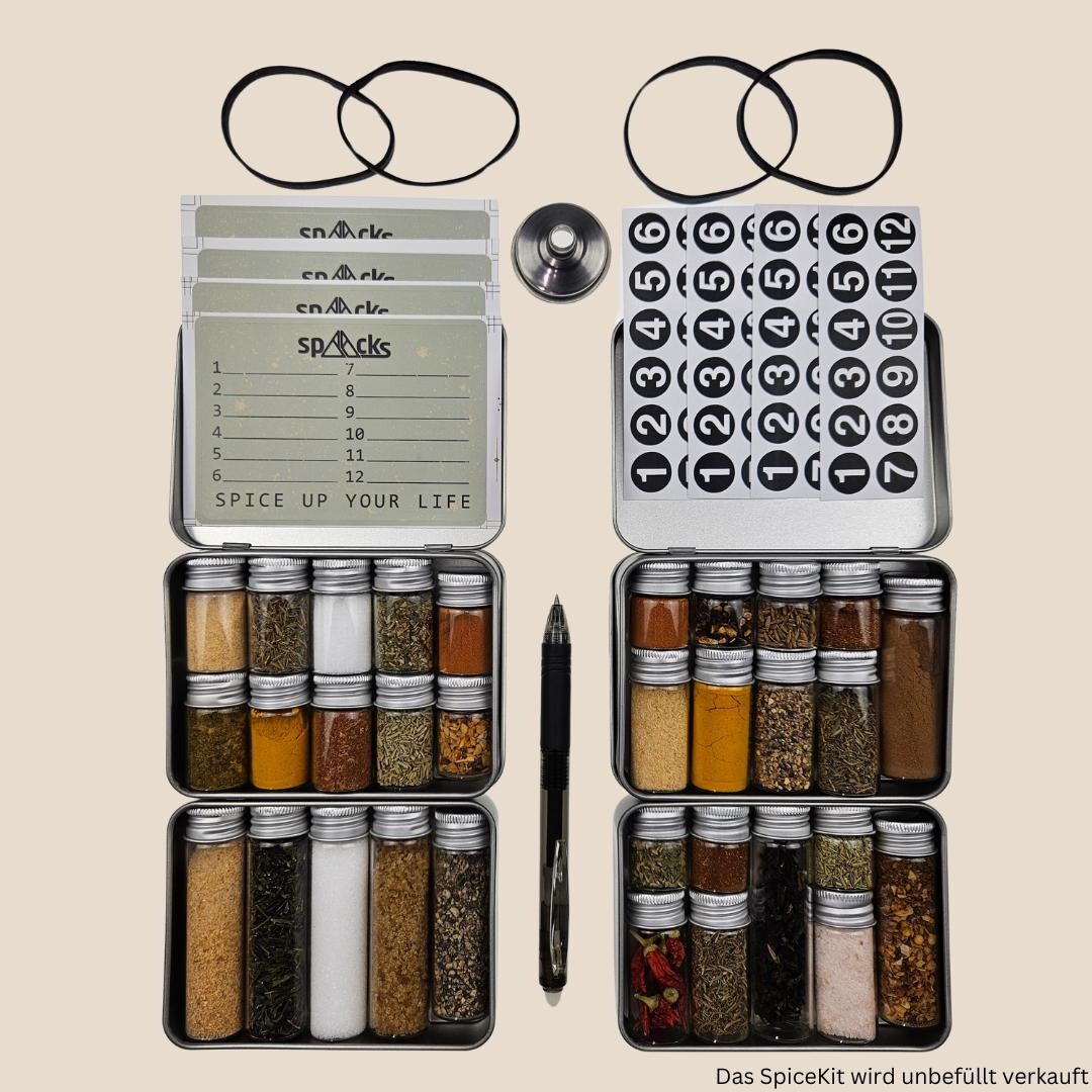 Camping Vanlife Spice Set Mini Bottles Bushcraft Survival Kit Travel ...