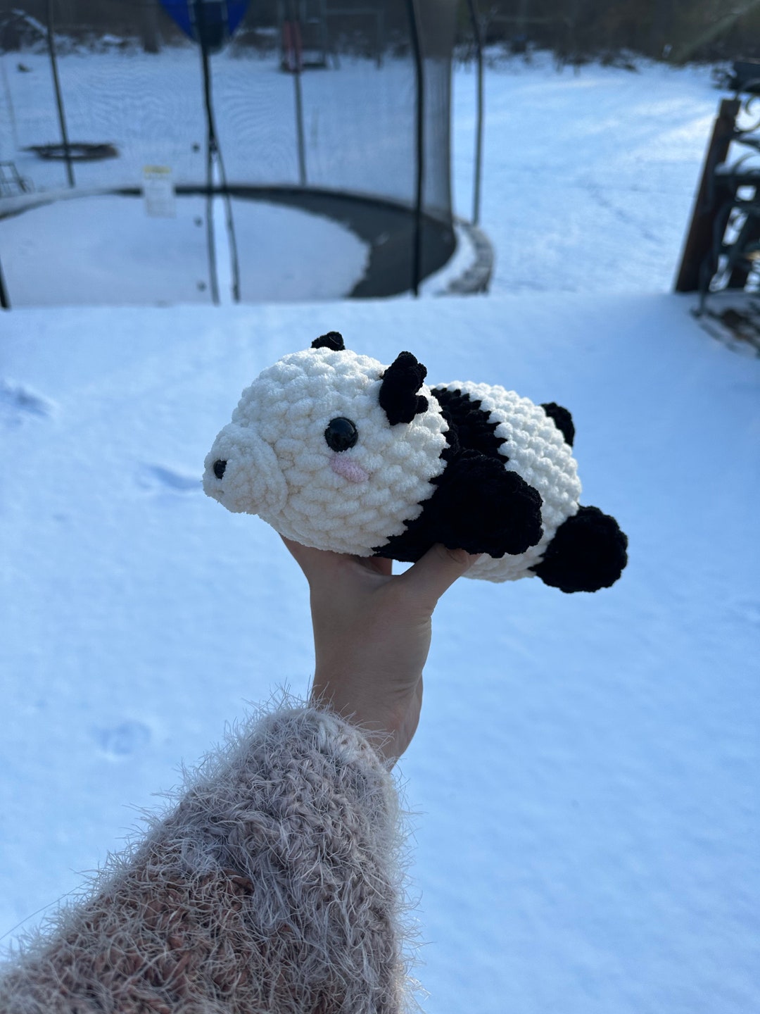 Sleepy Panda Crochet Stuffy - Etsy