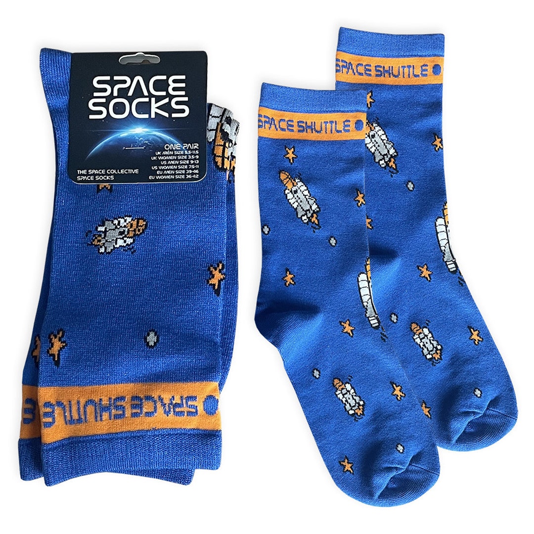 NASA Space Shuttle Socks - Etsy