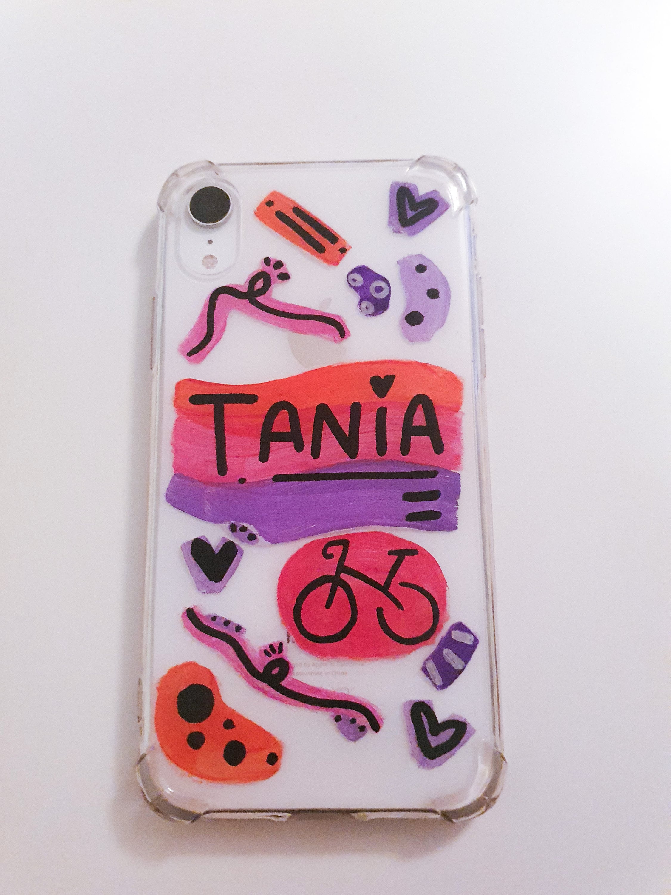 Fundas pintadas a mano para iPhone Funda transparente - Etsy México