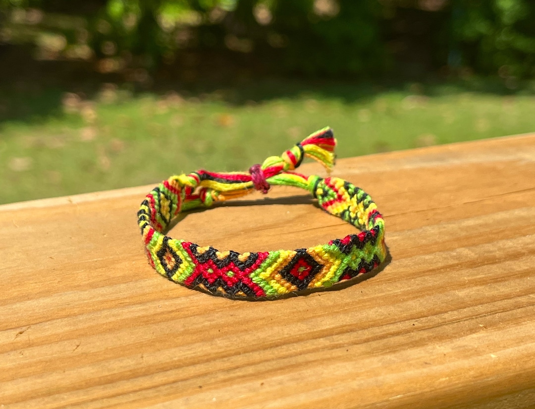 Rastafarian Friendship Bracelet - Etsy