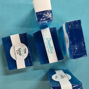 Deep Blue, Clear Methylene Blue Soap With Mica, Unscented. - Etsy