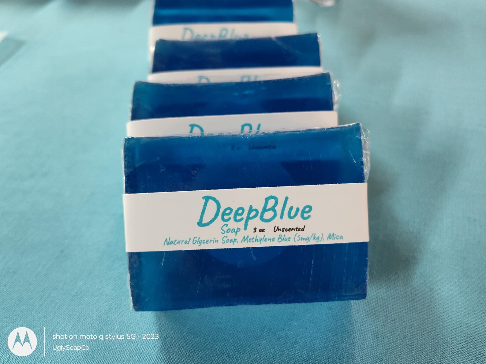 Deep Blue, Clear Methylene Blue Soap With Mica, Unscented. - Etsy