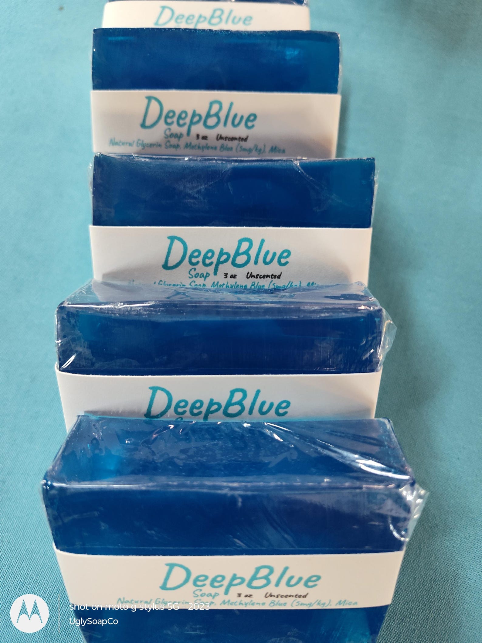 Deep Blue, Clear Methylene Blue Soap With Mica, Unscented. - Etsy