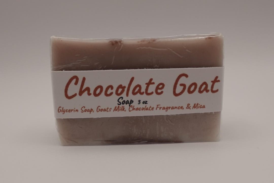Chocolate Goat, Chocolate Scented Goats Milk Glycerin Soap, 3oz Bar ...