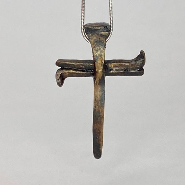 Nail Cross Necklace - Etsy