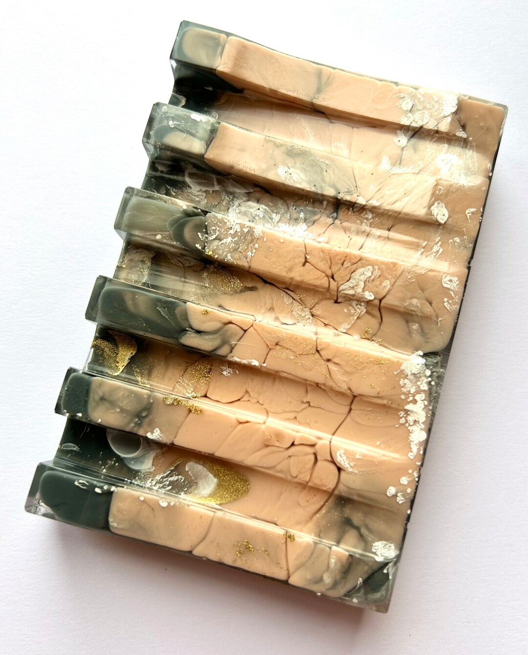 Angled Resin Soap Dish Soap Plate Bathroom Accessories Grey and Blush ...