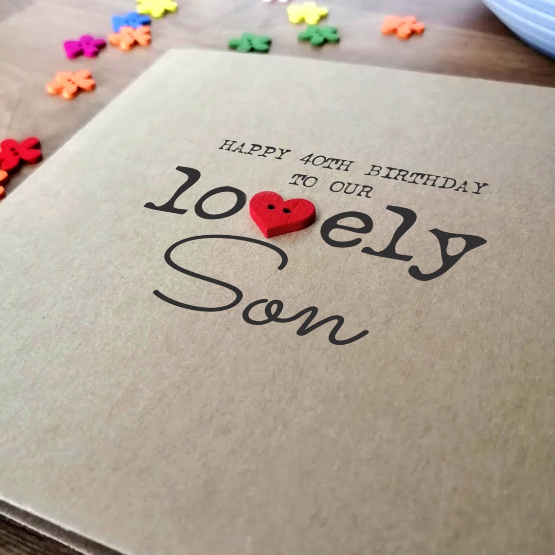 Son 40th Birthday Card Handmade 40th Birthday Card for Son - Etsy
