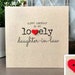 Daughter-in-law Birthday Card, Handmade Birthday Card for Daughter-in ...