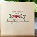 Daughter-in-law Birthday Card, Handmade Birthday Card for Daughter-in ...
