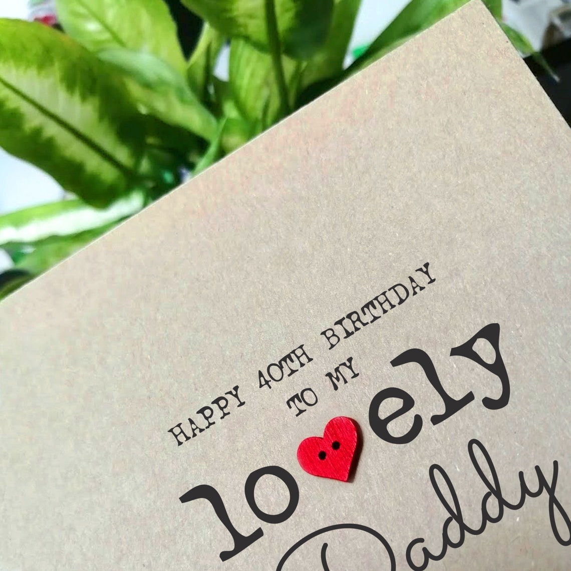 Dad 40th Birthday Card Handmade 40th Birthday Card for Daddy - Etsy UK