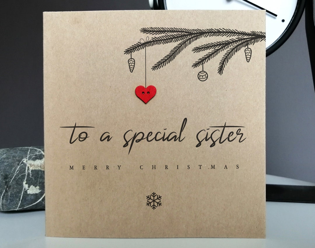 Christmas Card for SISTER, to A Special Sister Christmas Card ...