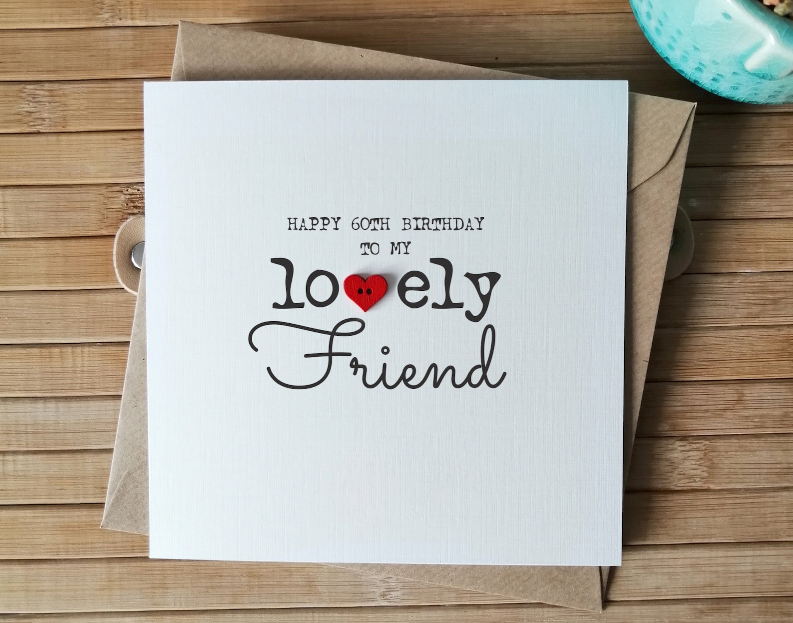 60th Birthday Card for Friend FRIEND Handmade 60th Birthday - Etsy UK