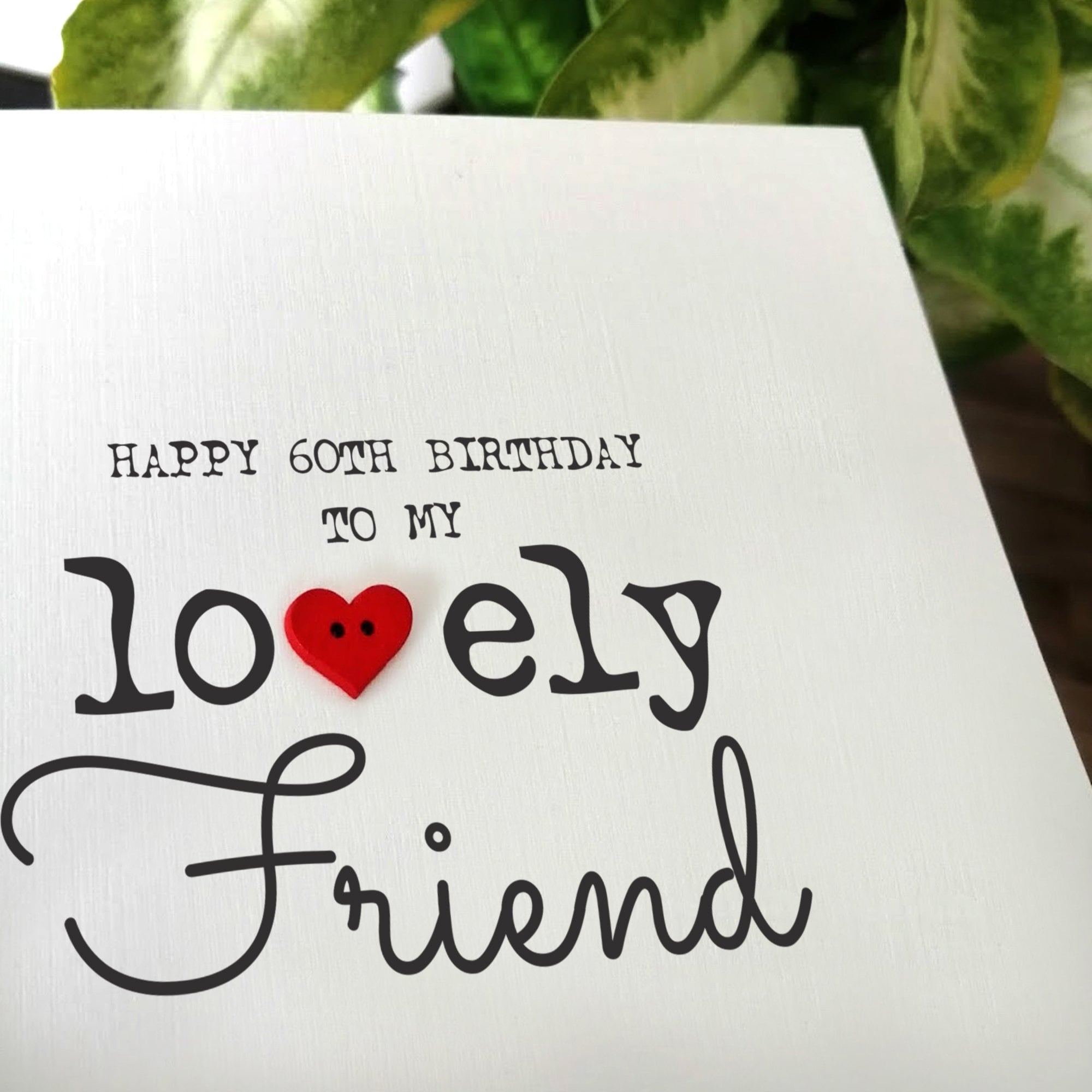 60th Birthday Card for Friend FRIEND Handmade 60th Birthday - Etsy UK