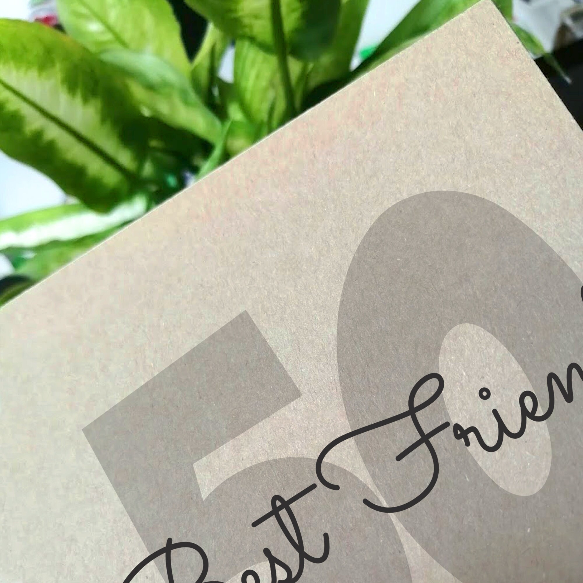 50th Birthday Card for Friend, Best Friend 50th, Handmade Birthday Card ...