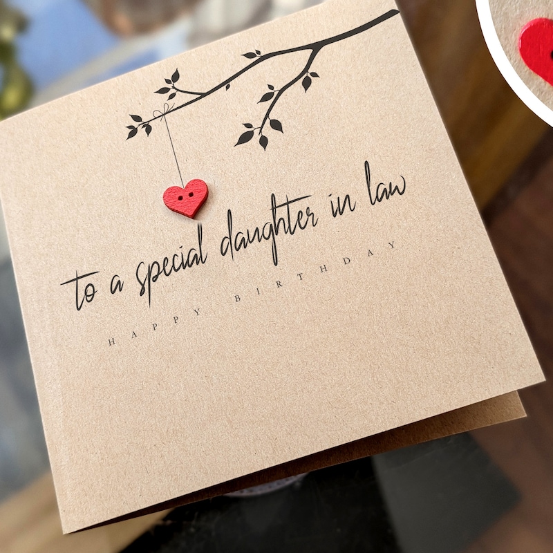 Wooden Red Heart Cards - Etsy UK