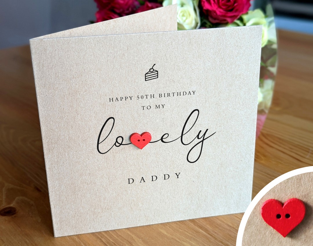 Personalised 50th Birthday Card for Dad, Make Your Daddy's 50th ...