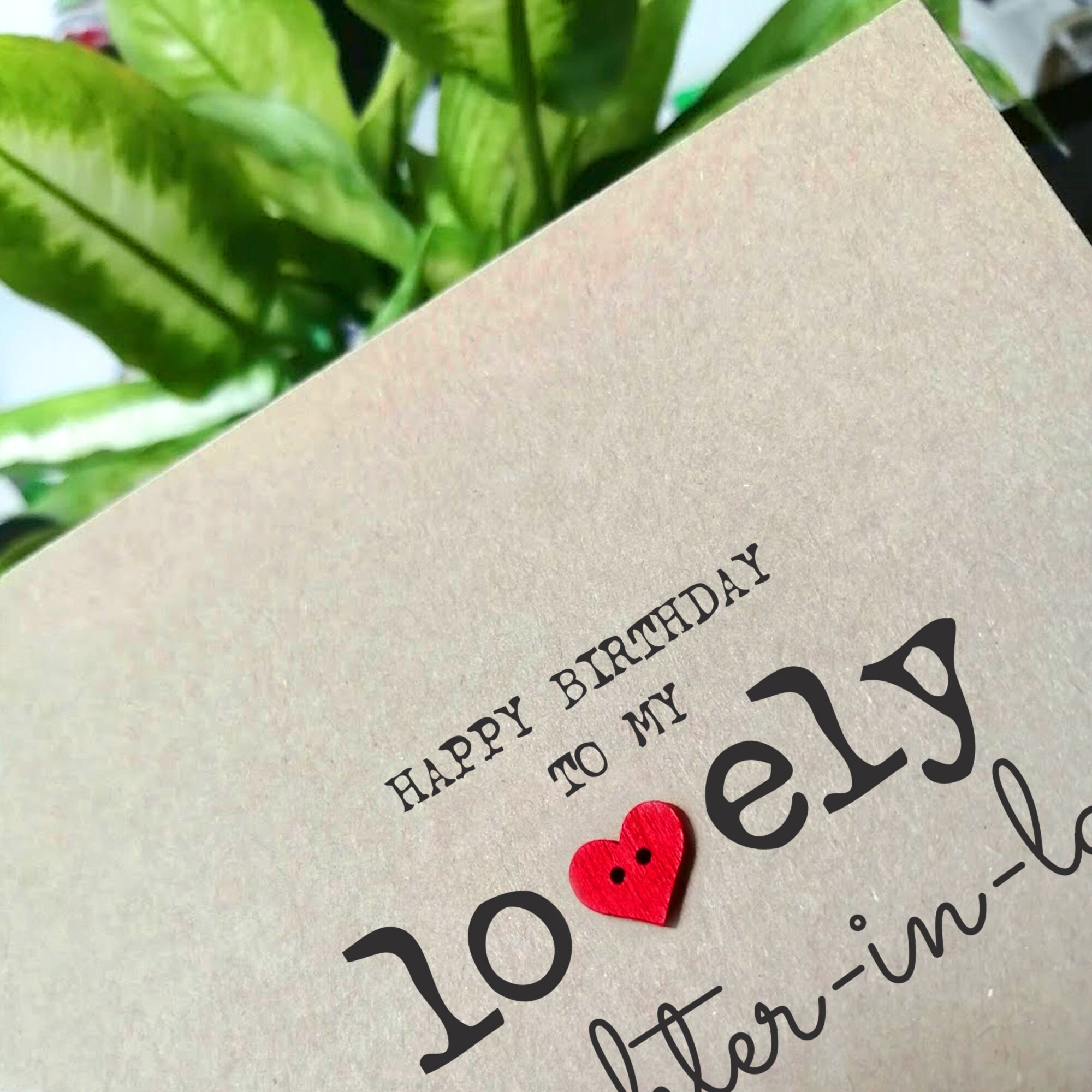 Daughter-in-law Birthday Card, Handmade Birthday Card for Daughter-in ...