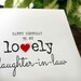 Birthday Card for Daughter-in-law, Handmade Birthday Card for Daughter ...