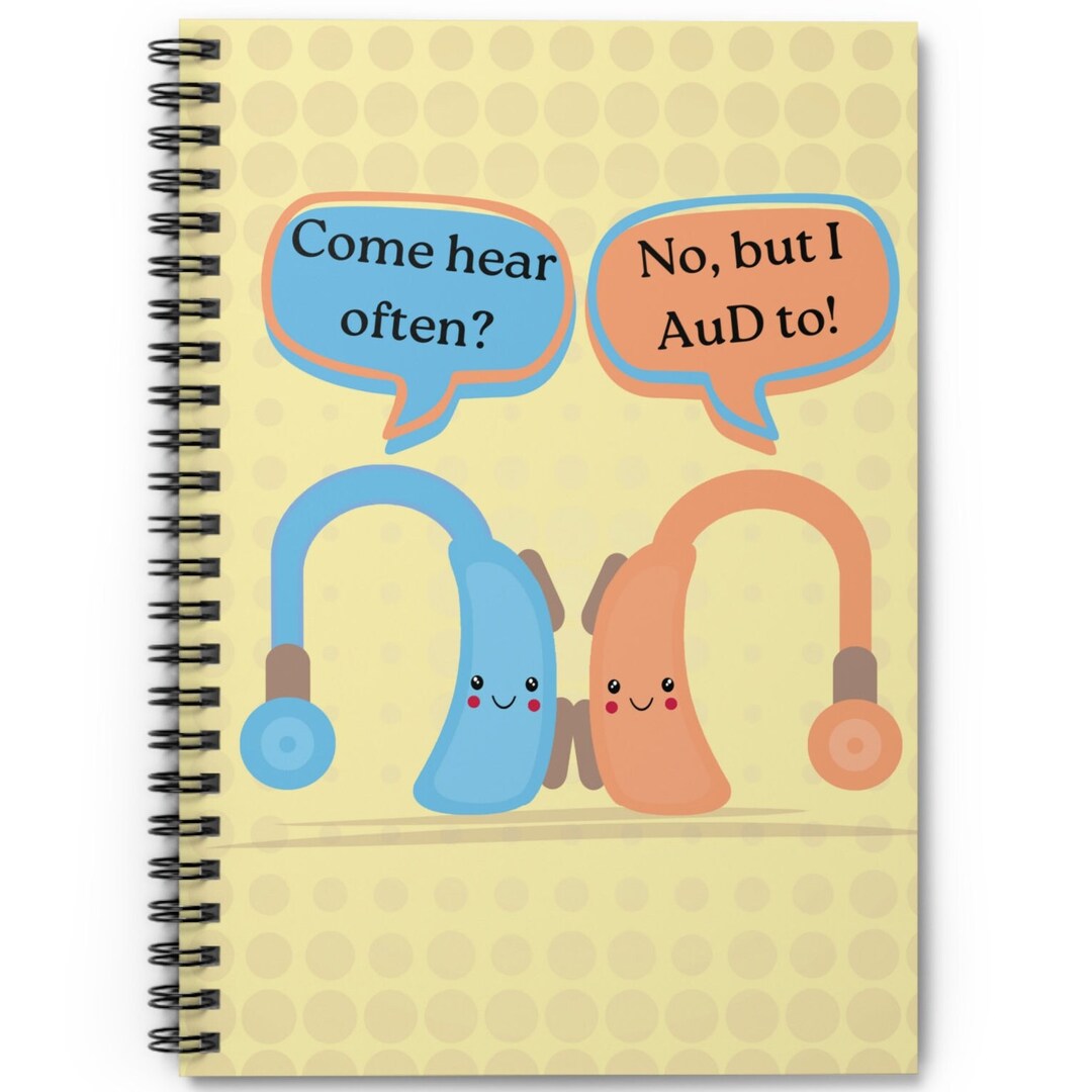 Audiologist Gift, Cute Notebook, Hearing Loss Gift, Audiology ...